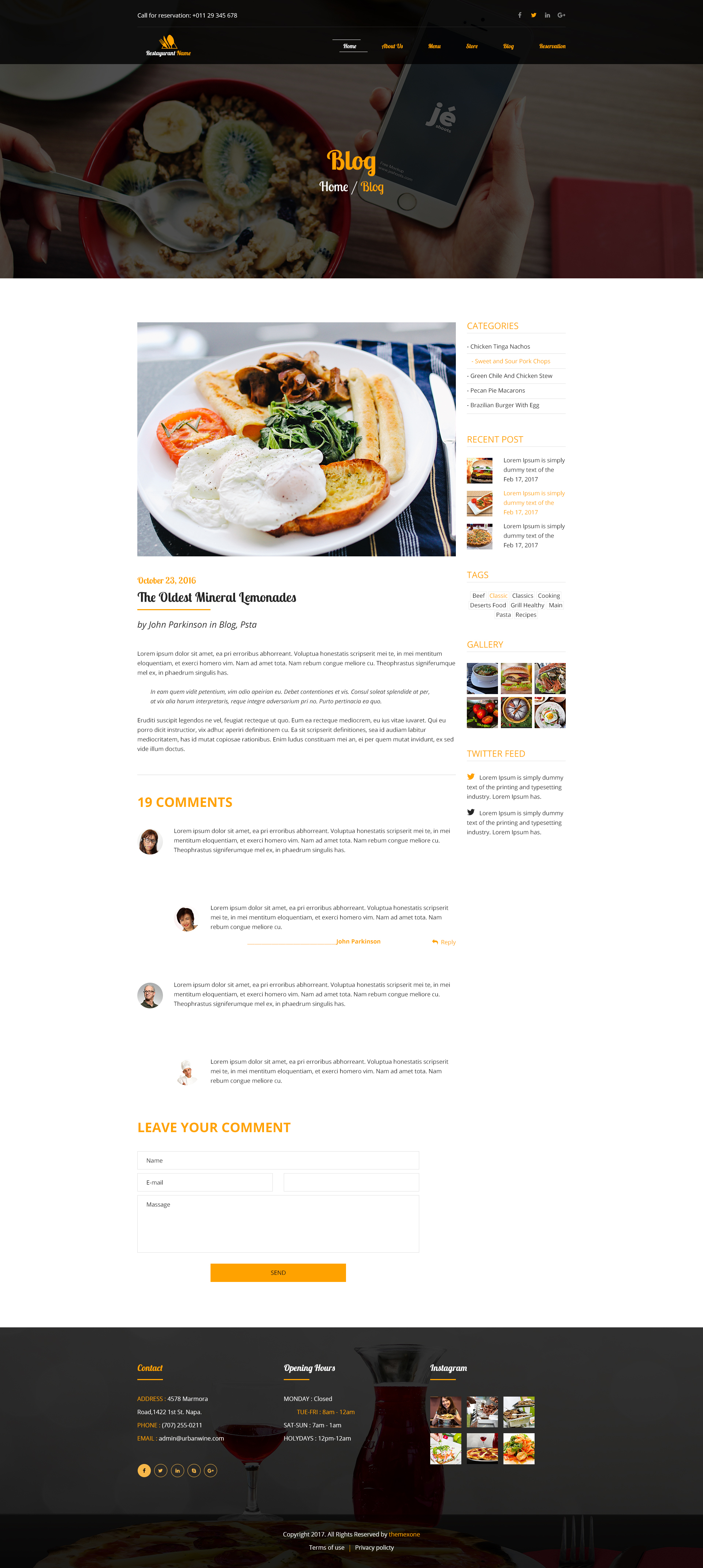 Vojon Bilash Restaurant Template by Drawnex | ThemeForest